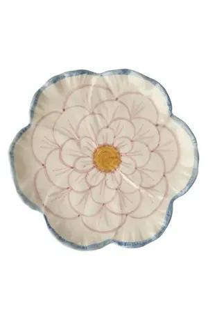 RICE BY RICE Set Of 4 Flower Shaped Side Plates - Multi