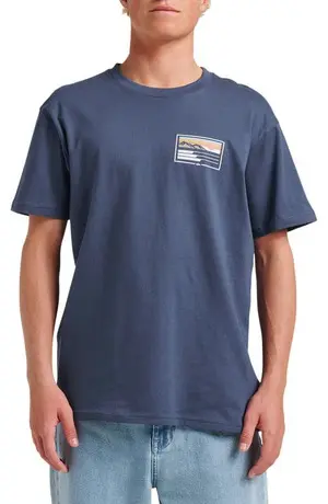 Quiksilver Coastal Vibes Graphic T-shirt - Navy