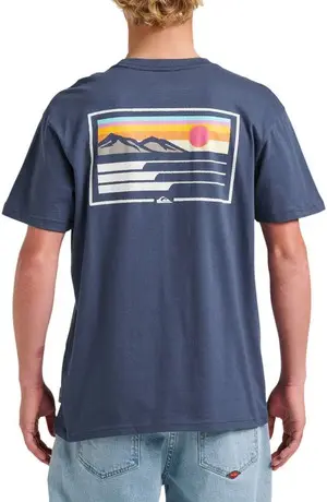 Quiksilver Coastal Vibes Graphic T-shirt - Navy
