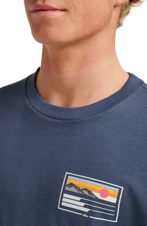 Quiksilver Coastal Vibes Graphic T-shirt - Navy