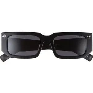 SANTO STUDIO Palermo Polarized Rectangle Sunglasses Black Paul Rodriguez Edition