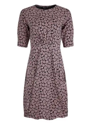 WEIRD FISH Cassandra Jersey Swing Dress - Tea Rose
