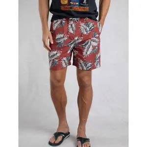 WEIRD FISH Belukha Printed Swim Shorts - Paprika