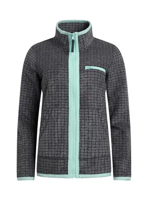WEIRD FISH Tilly 1/4 Zip Grid Fleece - Navy