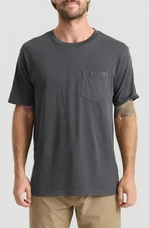 ROARK Made To Fade Pocket T-shirt - Washed Bla