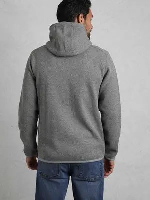 WEIRD FISH Lockie Full Zip Bonded Fleece Hoodie