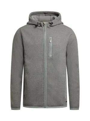 WEIRD FISH Lockie Full Zip Bonded Fleece Hoodie