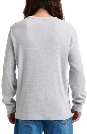 Quiksilver Nelson Long Sleeve Thermal Pullover - Light Gray Heather