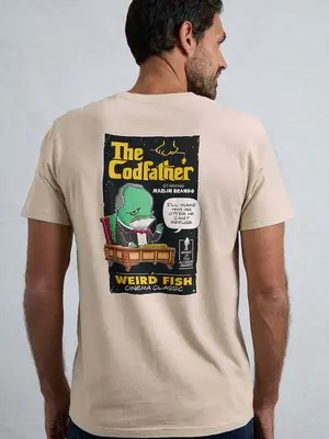 WEIRD FISH Codfather Heritage Wash Artist T-shirt - String