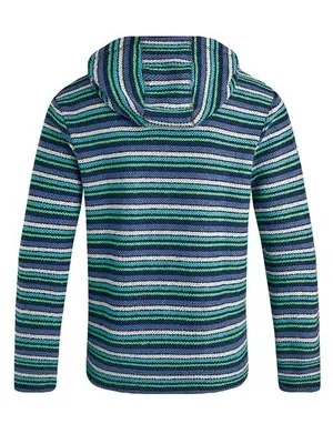 WEIRD FISH Striped Slouchy Fit Hoodie