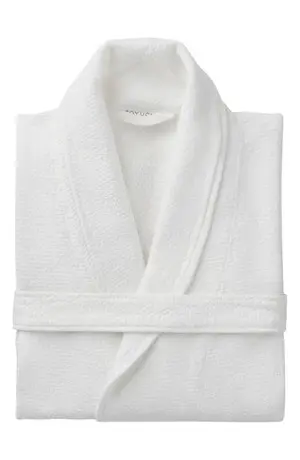 COYUCHI Adriatic Organic Cotton Robe - Alpine White