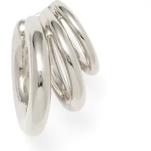 Lady Grey Triple Ear Cuff - Silver