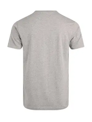 WEIRD FISH Hudson Front Print Branded T-shirt - Grey Marl