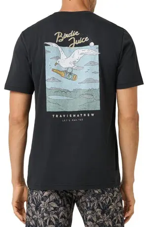 Travis Mathew Drink Ticket Graphic T-shirt - Black