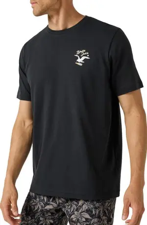 Travis Mathew Drink Ticket Graphic T-shirt - Black
