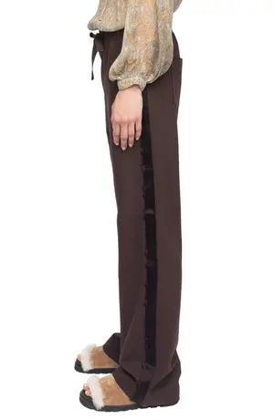 Zadig&Voltaire Poma Tailleur Drawstring Pants - Dark Chocolate