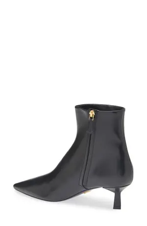 Prada Pointed Toe Kitten Heel Bootie
