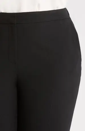 KASPER Elastic Back Trousers - Black