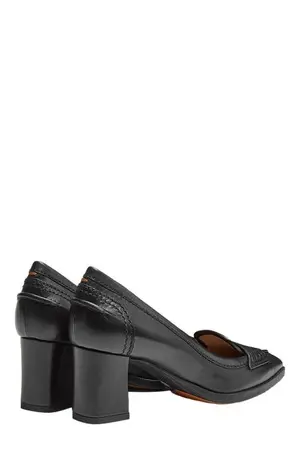 Santoni Leather Mid-heel Pumps