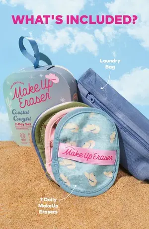 THE ORIGINAL MAKEUP ERASER Coastal Cowgirl 7-day Reusable Makeup Eraser Set