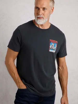 WEIRD FISH Quack To The Future Rspb Artist T-shirt - Navy