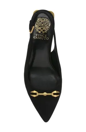 Vince Camuto Hamden Pointed Toe Slingback Pump - Black
