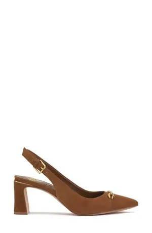 Vince Camuto Hamden Pointed Toe Slingback Pump - Burnt Sugar