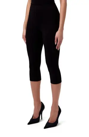 Naked Wardrobe Smooth Sculpt Crop Leggings - Black