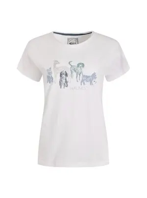 WEIRD FISH Walkies" Slub T-shirt - White