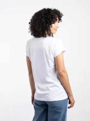 WEIRD FISH Walkies" Slub T-shirt - White