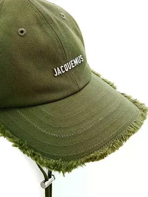 Jacquemus Fringed Topstitched Cap