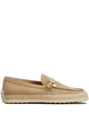 TOD'S Suede Loafers - Neutrals