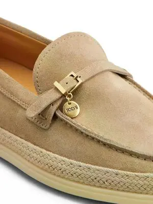 TOD'S Suede Loafers - Neutrals