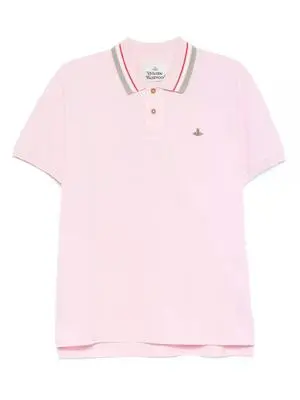 VIVIENNE WESTWOOD Tipped Polo Shirt - Pink