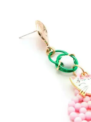 AMIR SLAMA Charm-appliqué Drop Earrings