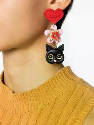 AMIR SLAMA Charm-embellished Drop Earrings
