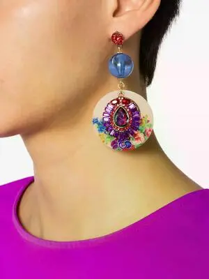 AMIR SLAMA Crystal-embellished Drop Earrings