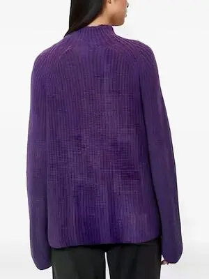 Marc O'polo Roll Neck Textured Sweater - Purple