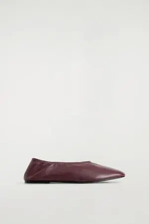 Cos Minimal Leather Ballet Flats