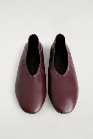 Cos Minimal Leather Ballet Flats