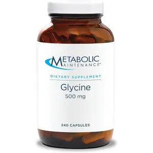 METABOLIC MAINTENANCE Glycine 500mg 240 Capsules - One-color