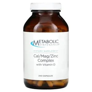 METABOLIC MAINTENANCE Cal/mag/zinc Complex With Vitamin D 240 Capsules - One-color