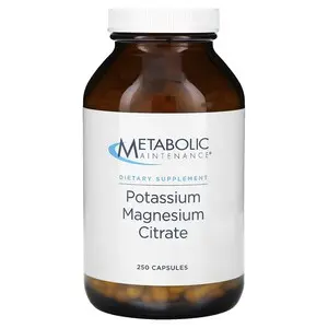 METABOLIC MAINTENANCE Potassium Magnesium Citrate 250 Capsules - One-color