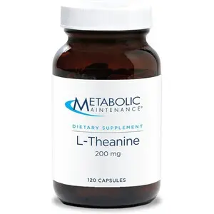 METABOLIC MAINTENANCE L-theanine 200mg 120 Capsules - One-color