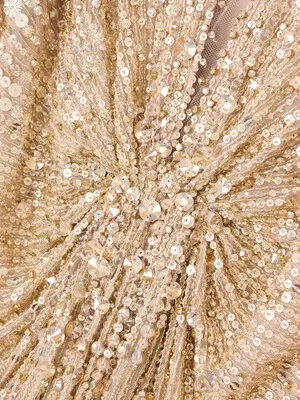 Jenny Packham Zenith Cape-effect Embellished Gown