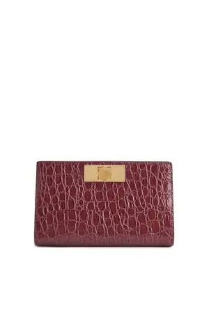 GIUSEPPE ZANOTTI Crocodile-print Leather Clutch With Chain Strap