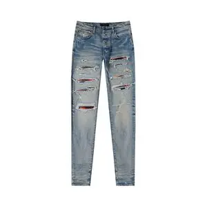 Amiri Plaid Thrasher Skinny Jean