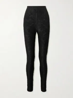 Balmain Bouclé Jacquard-knit Leggings