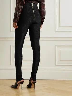 Balmain Bouclé Jacquard-knit Leggings