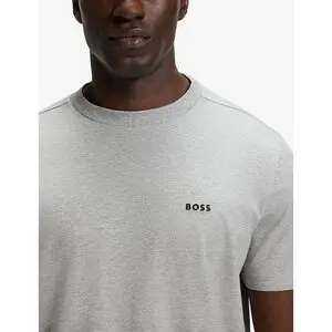 BOSS Logo-embroidered Regular-fit Stretch-cotton T-shirt Xxl